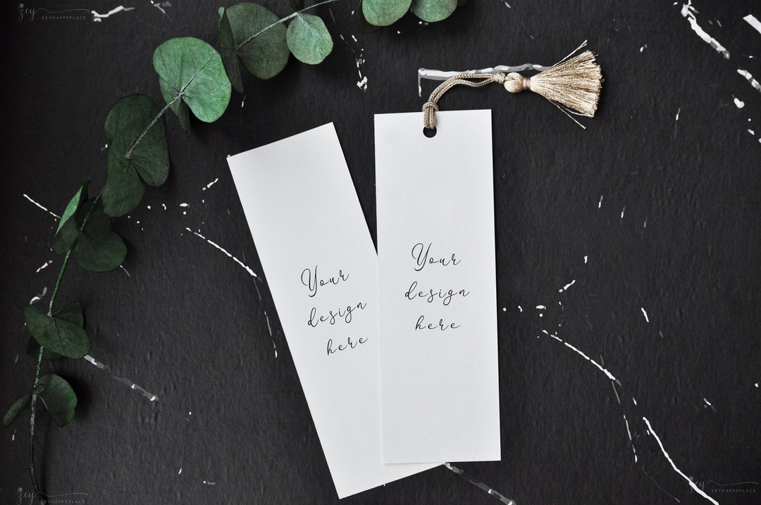 Mockup 2 Bookmark, Bookmark Mockup, 2x6" Photo Booth Mockup, Bookmark ...