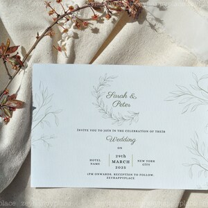 Horizontal 7x5 Card Mockup, Greeting Card Landscape Mockup, 7x5 Card ...