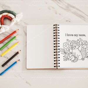 Coloring Page Mockup, 8.5 X 11" Coloring Pages Mockup, Activity Book ...