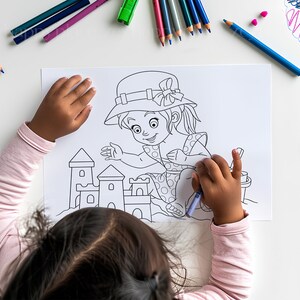 Coloring Page Mockup, 11 X 8.5" Coloring Pages Mockup, Canva Activity ...