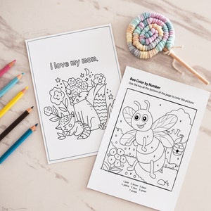 Coloring Page Mockup, 8.5 X 11" Coloring Pages Mockup, Activity Book ...