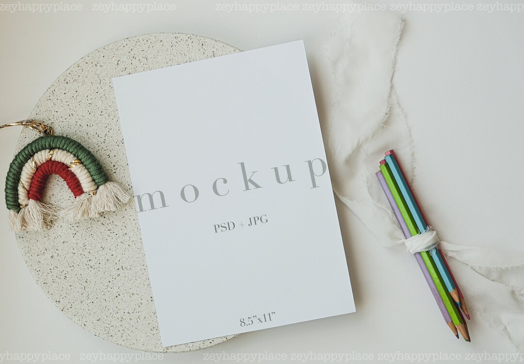 Coloring Page Mockup, 8.5 X 11" Coloring Pages Mockup, Activity Book ...