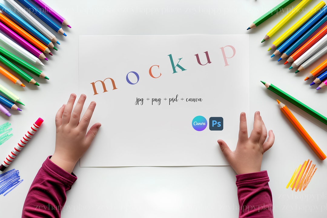 Coloring Page Mockup, 11 X 8.5" Coloring Pages Mockup,canva Drawing ...
