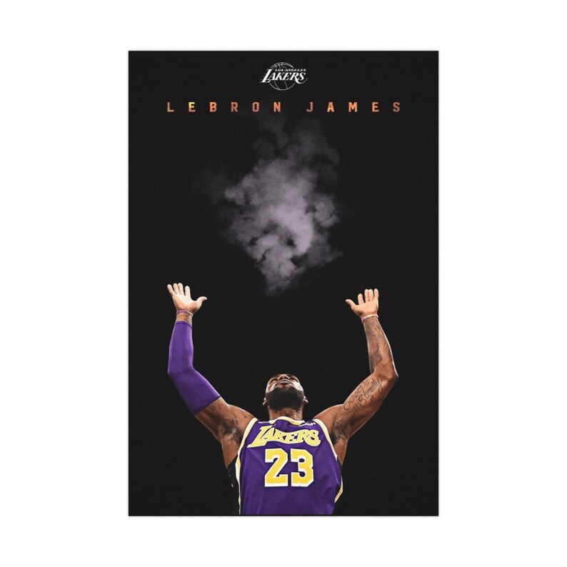 Lebron James Los Angeles Lakers Poster Print | Basketball Poster ...