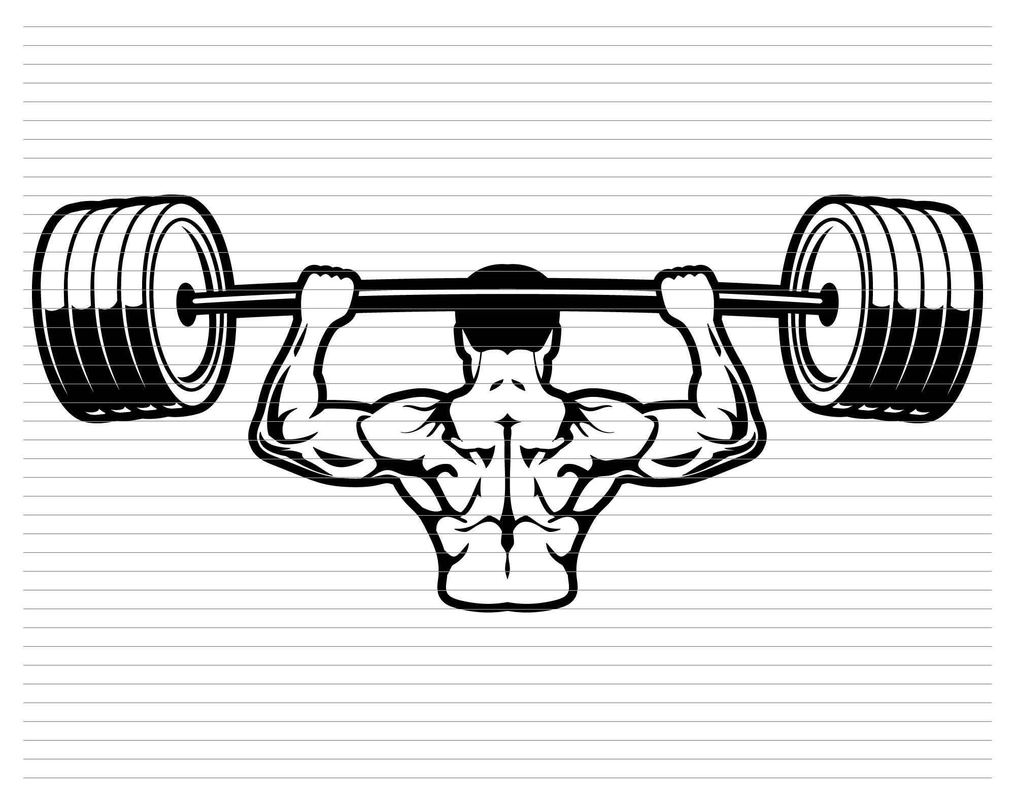 BODY BUILDING SVG, Weights Lifting, Body Building, Weights Svg, Fitness ...