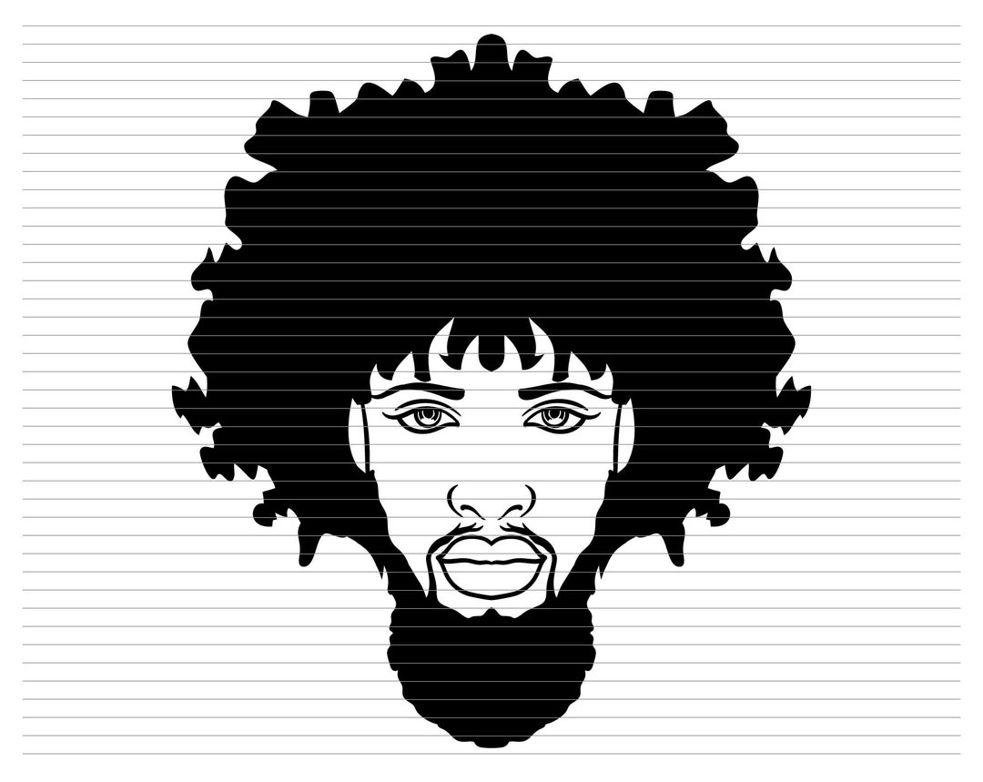 Afroman Svg, Afro Man, Afro American, Black Man, Afro Boy Dred, Black ...