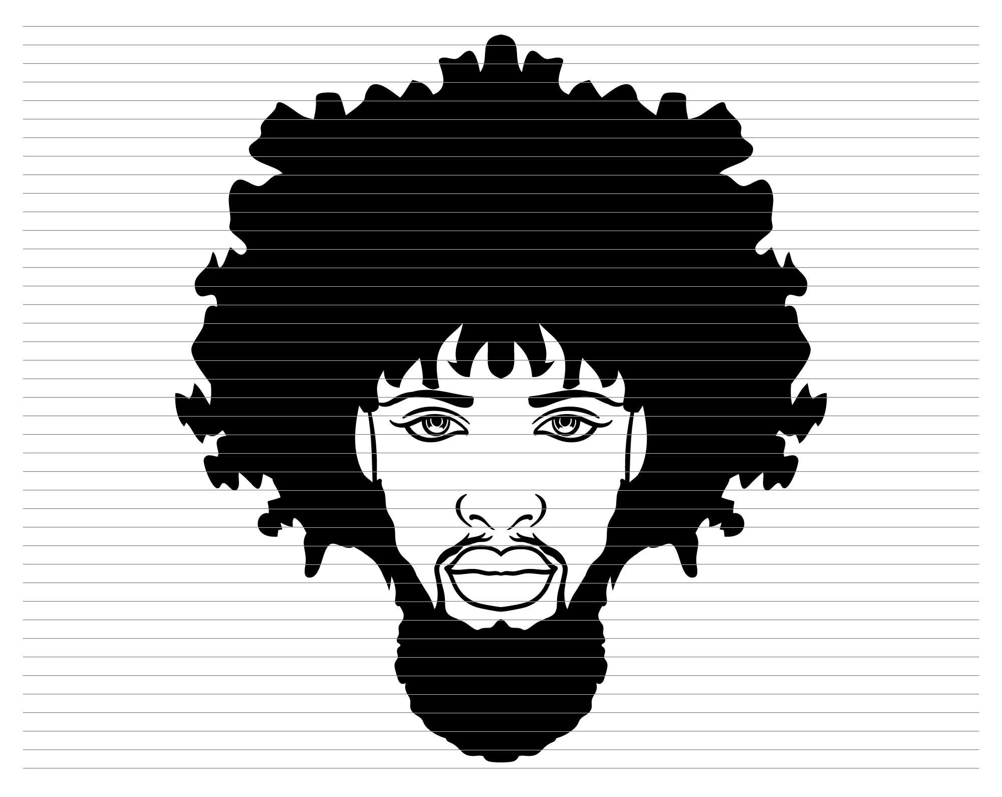 Afroman Svg, Afro Man, Afro American, Black Man, Afro Boy Dred, Black ...
