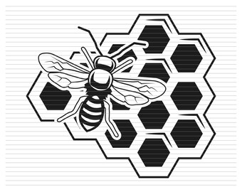 BEE HONEY SVG, Honey, Honeycomb, Bumblebee, Angry Bee, Bee Clipart, Bee ...