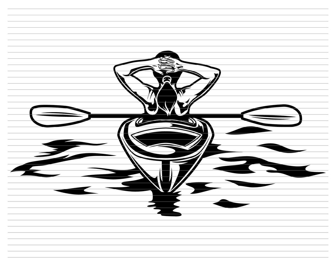 KAYAK GIRL SVG, Kayak Svg, Kayak Girl, Kayak Man, Paddling Svg, Kayak ...