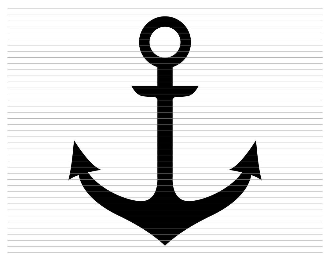 Silhueta ANCHOR SVG, clipart de âncora, barco, navio, marinheiro ...