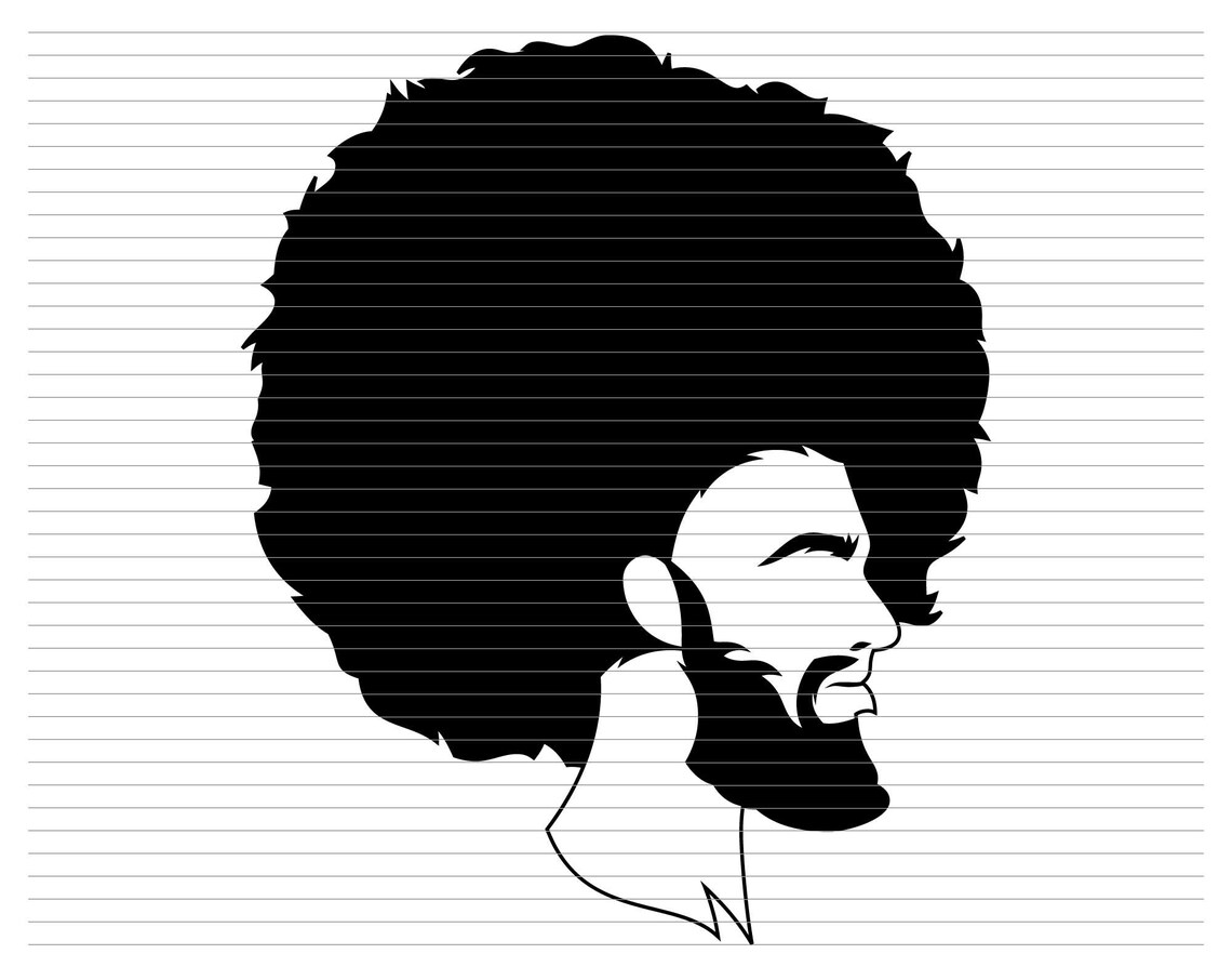 Afroman Svg, Afro Man, Afro American, Black Man, Afro Boy Dred, Black ...
