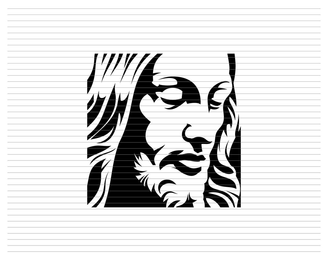 JESUS SVG, Jesus Portrait, Catholic Files, Jesus Svg, Christian Svg ...