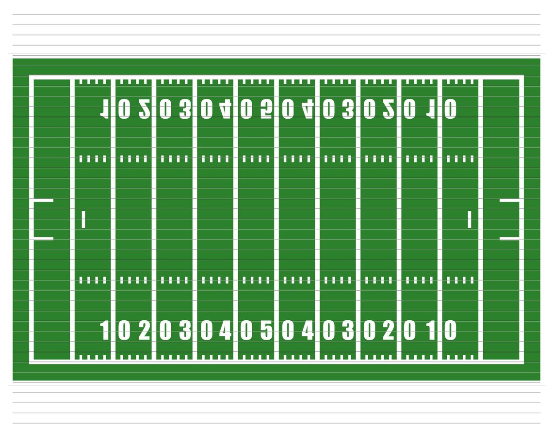FOOTBALL FIELD SVG Yard Line Football Game Football Clipart - Etsy