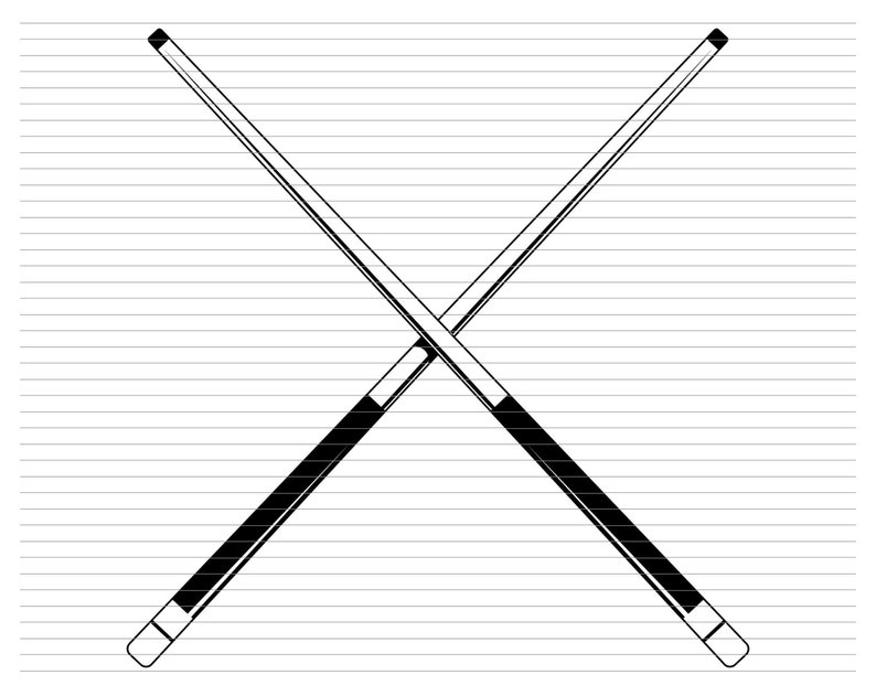 CROSSED BILLIARD Cue Svg, Billiards, Billiard Svg, Snooker Svg, Pool ...