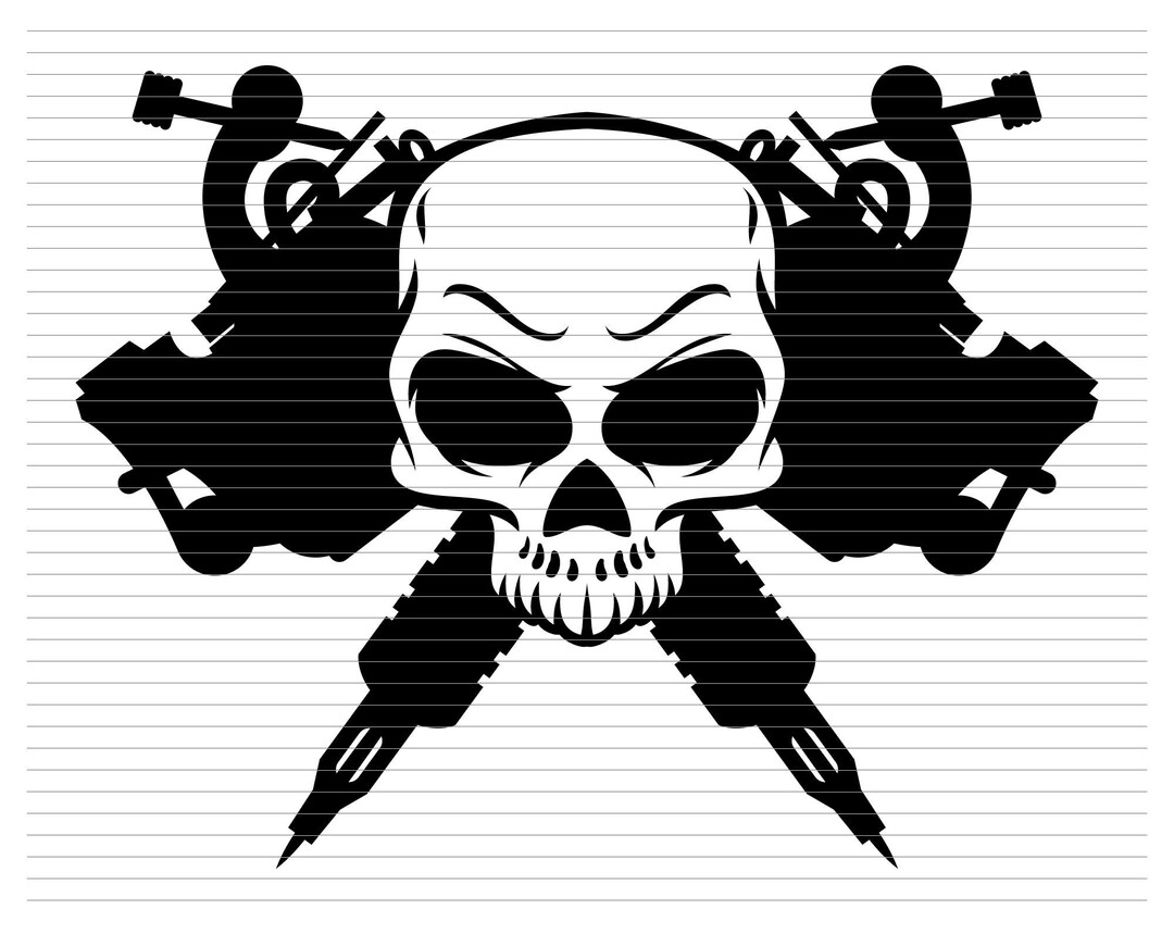 TATTOO GUN SVG, Tattoo Gun, Ink Gun, Tattoo Gun Clipart, Tattoo Machine ...