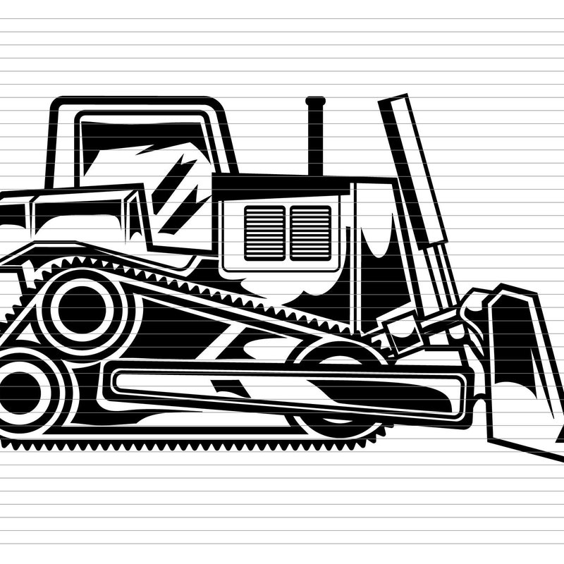 Caterpillar Excavator Svg - Etsy