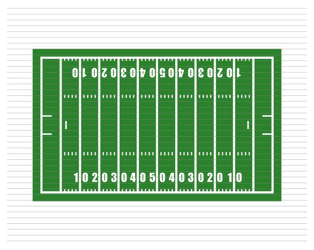 FOOTBALL FIELD SVG Yard Line Football Game Football Clipart Ball Field ...