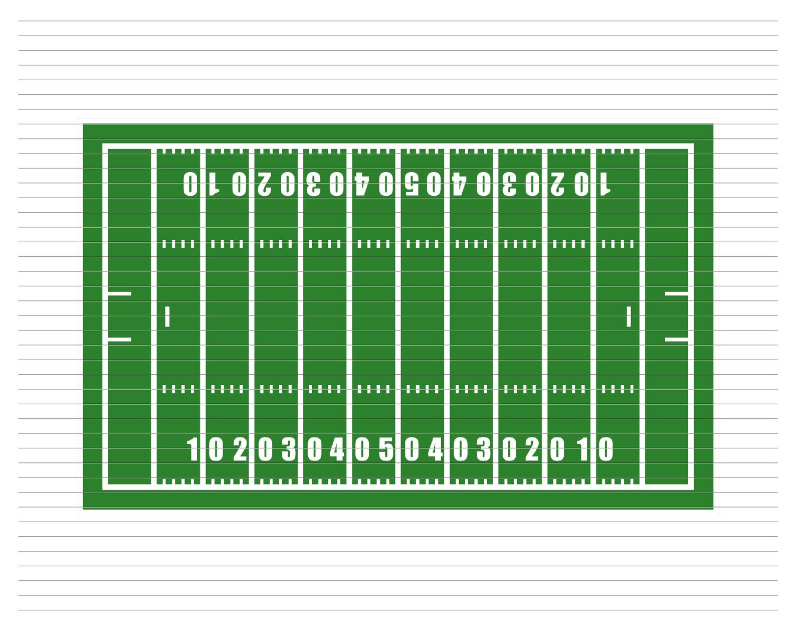 FOOTBALL FIELD SVG Yard Line Football Game Football Clipart Ball Field ...