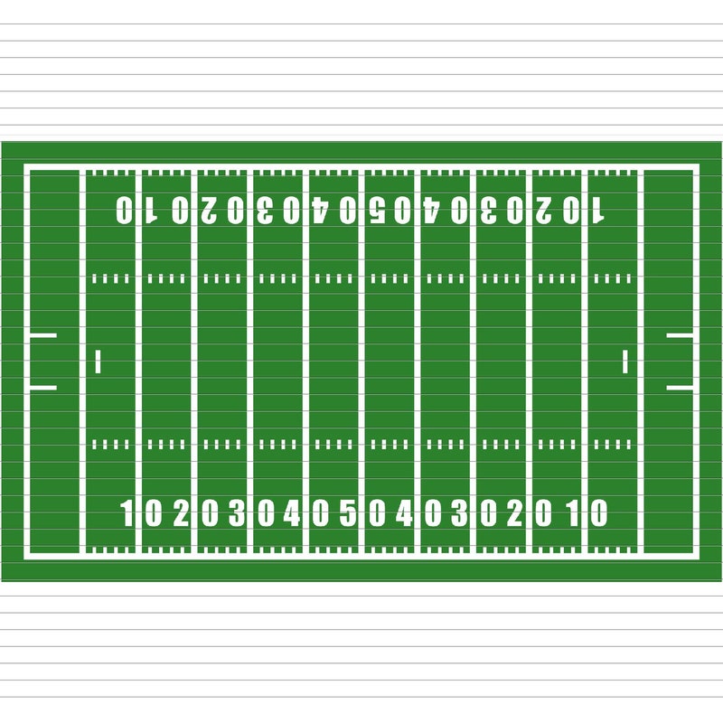 Football Field Svg - Etsy