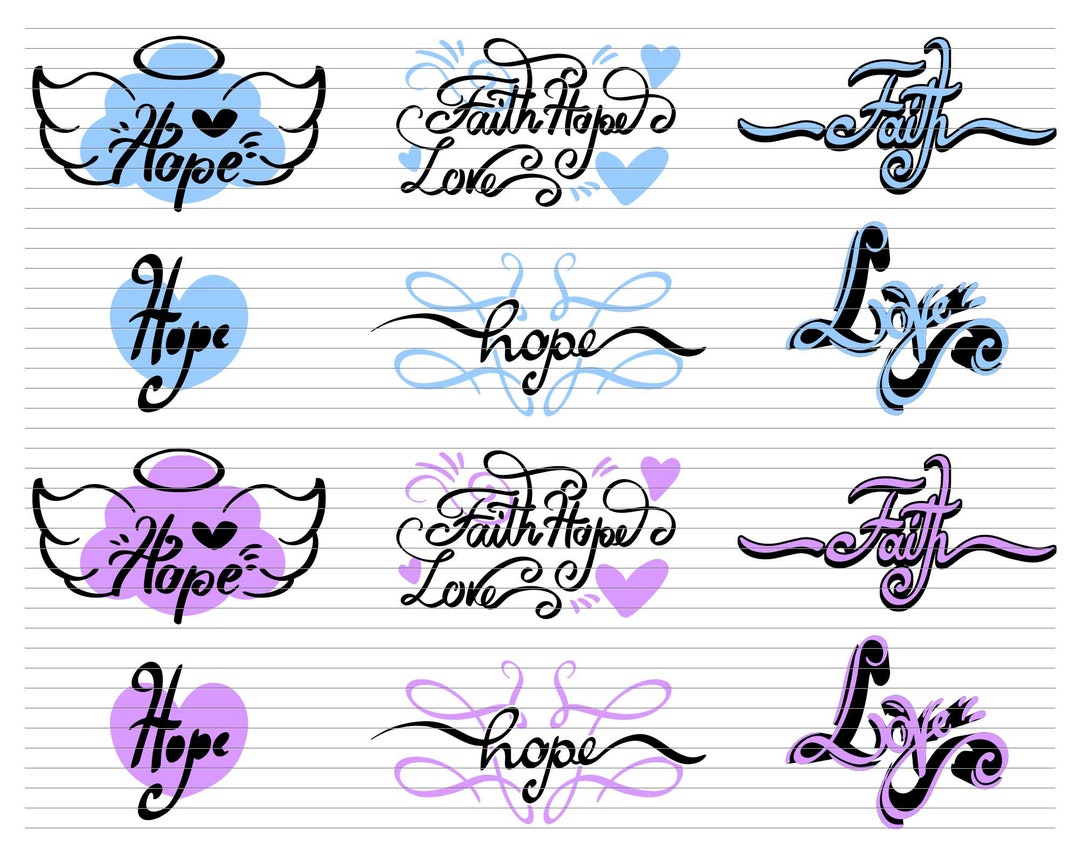 Hope Bundle Svg, Motivational Svg Hope Svg Hope, Quotes, Quotes Svg ...