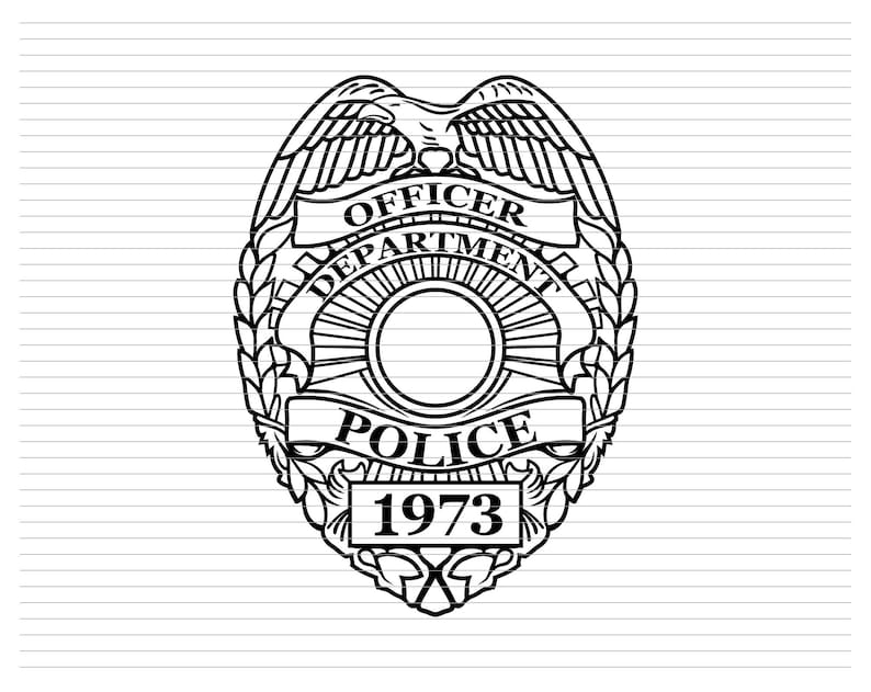 POLICE BADGE SVG, Police Badge, Police Svg, Sheriff Svg, Police Dept ...