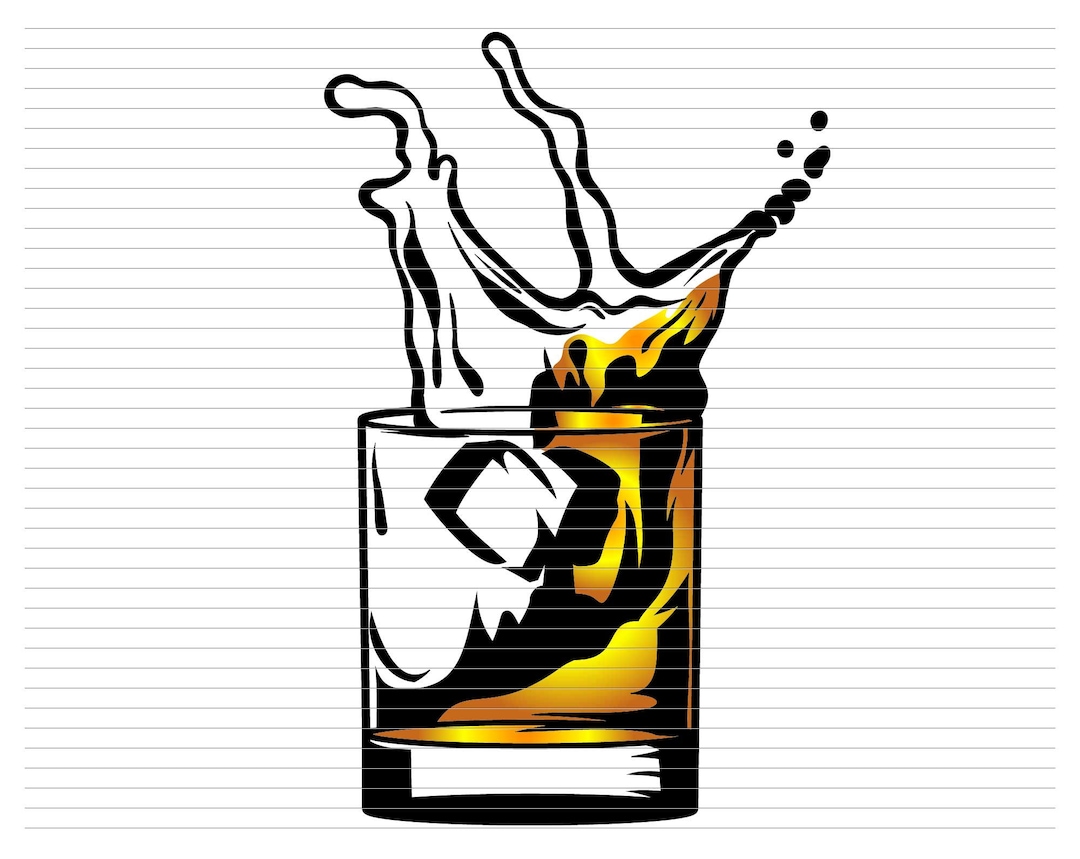 Whisky Glass Whiskey Glass Whiskey Glass Svg Whiskey Glass Clipart Falling Whiskey Glass Whiskey