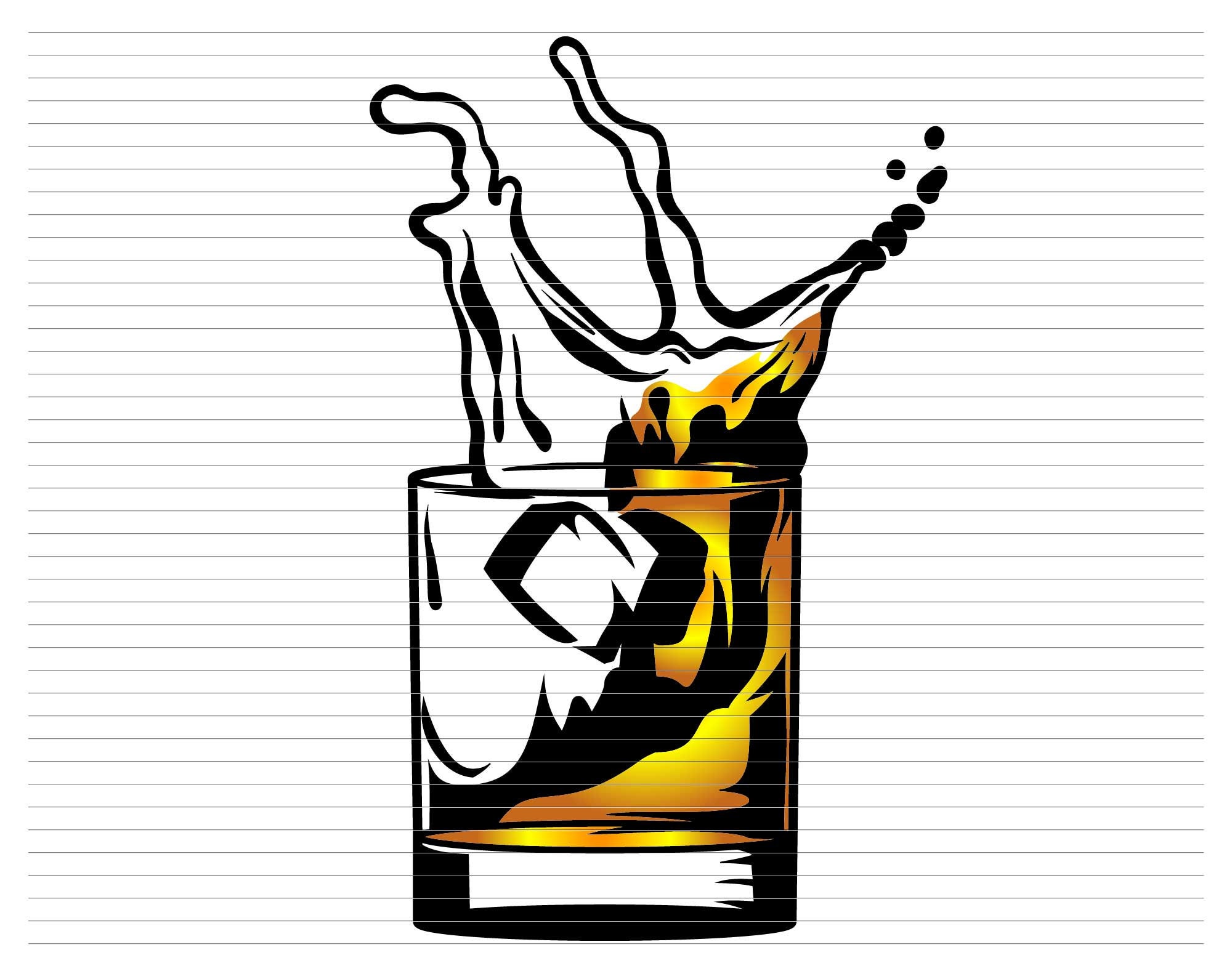 Whisky Glass Whiskey Glass Whiskey Glass Svg Whiskey Glass Clipart ...