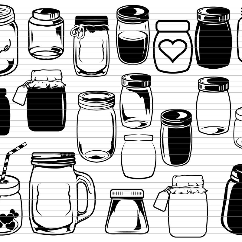 Mason Jar Cricut - Etsy