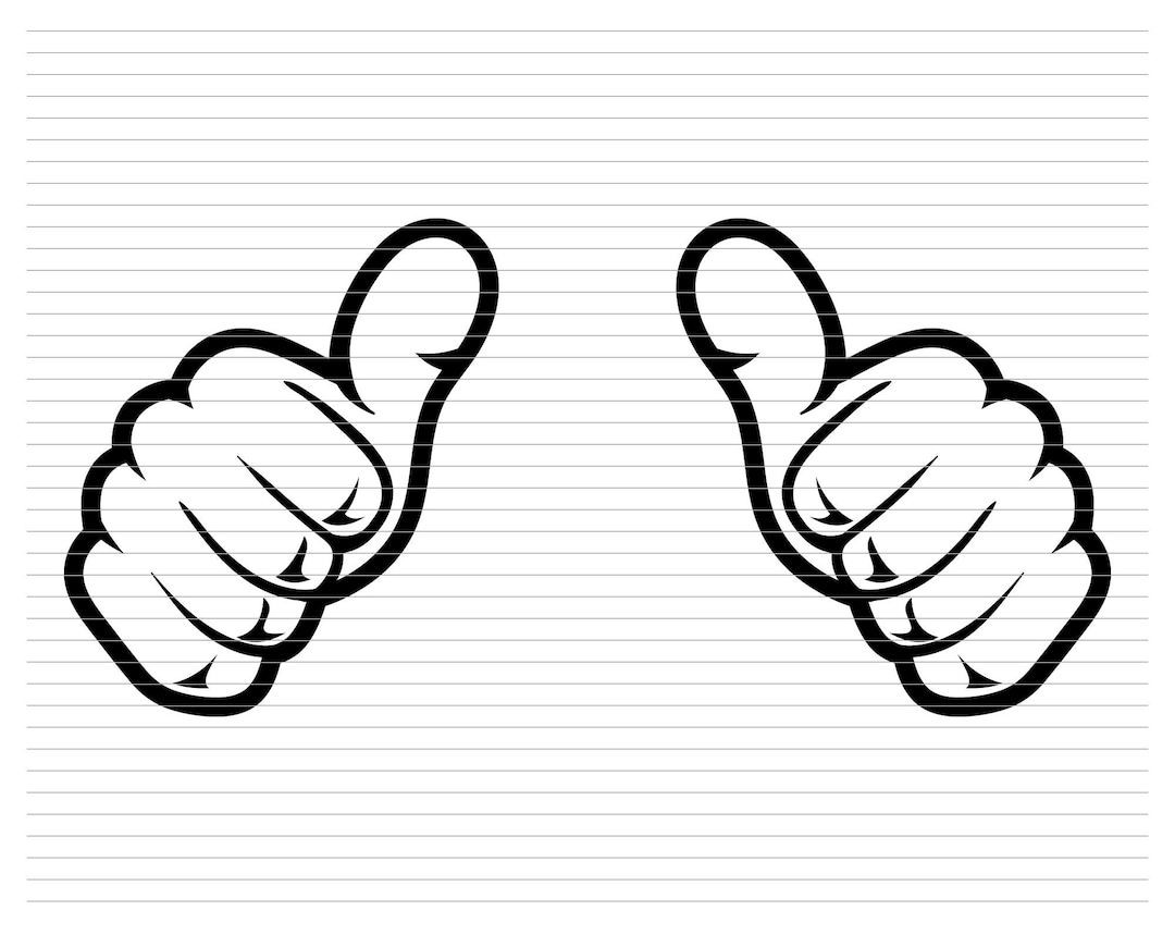 THUMBS UP SVG Hand Wiith Thumbs up Ok Finger I Like It Like Thumb ...