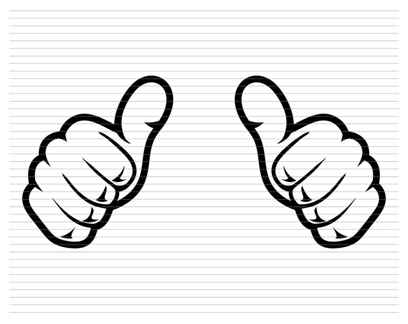 THUMBS UP SVG Hand Wiith Thumbs up Ok Finger I Like It Like Thumb ...