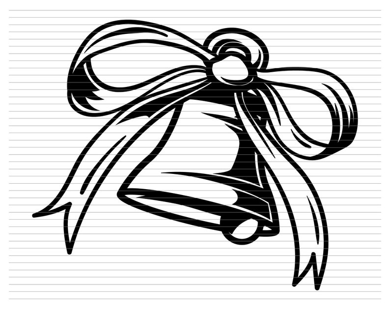 KLOKKEN SVG, klok, klok svg, boog, boog svg, klok clipart, kerstmis ...