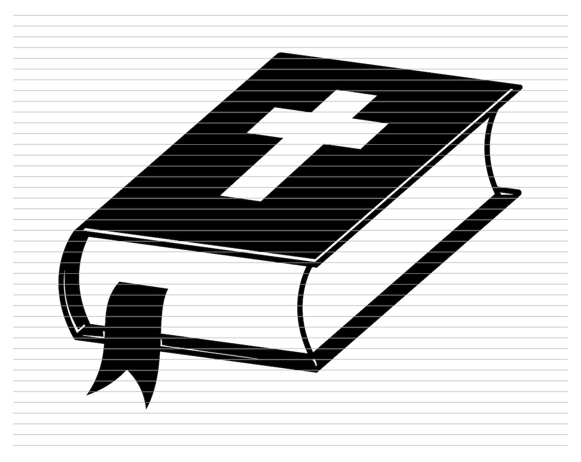 BIBLE BOOK SVG, Holy Bible, Christian, Catholic, Jesus, Religion, Book ...
