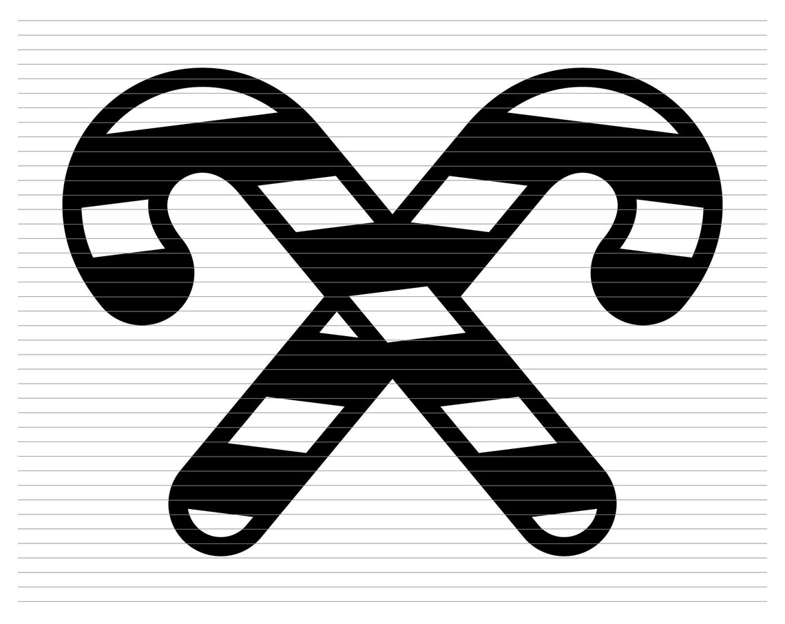 CROSSED CANDY CANE Svg, Candies Svg, Peppermint Svg, Candy Cane Svg, Lollipop, Sweet, Food ...