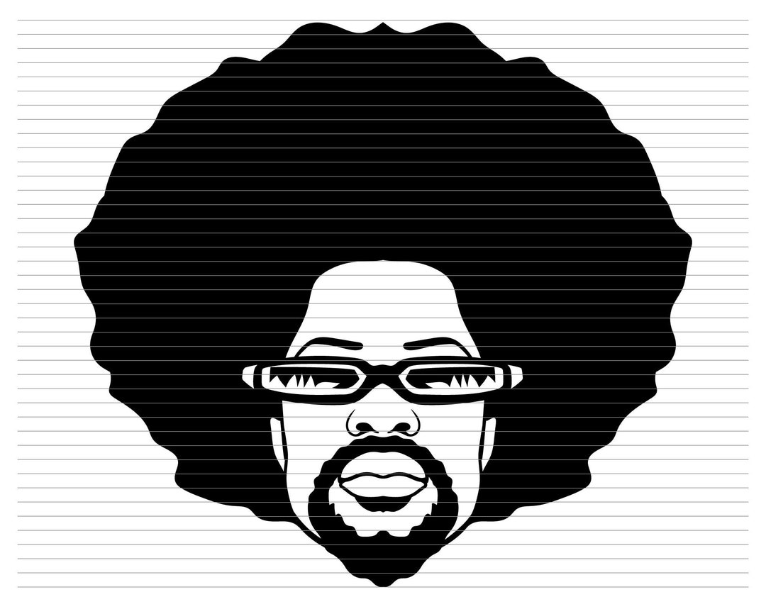 Afroman Svg, Afro Man, Afro American, Black Man, Afro Boy Dred, Black ...