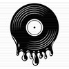 Dripping Vinyl Record Svg Vinyl Record Music Disc Music Listen ...