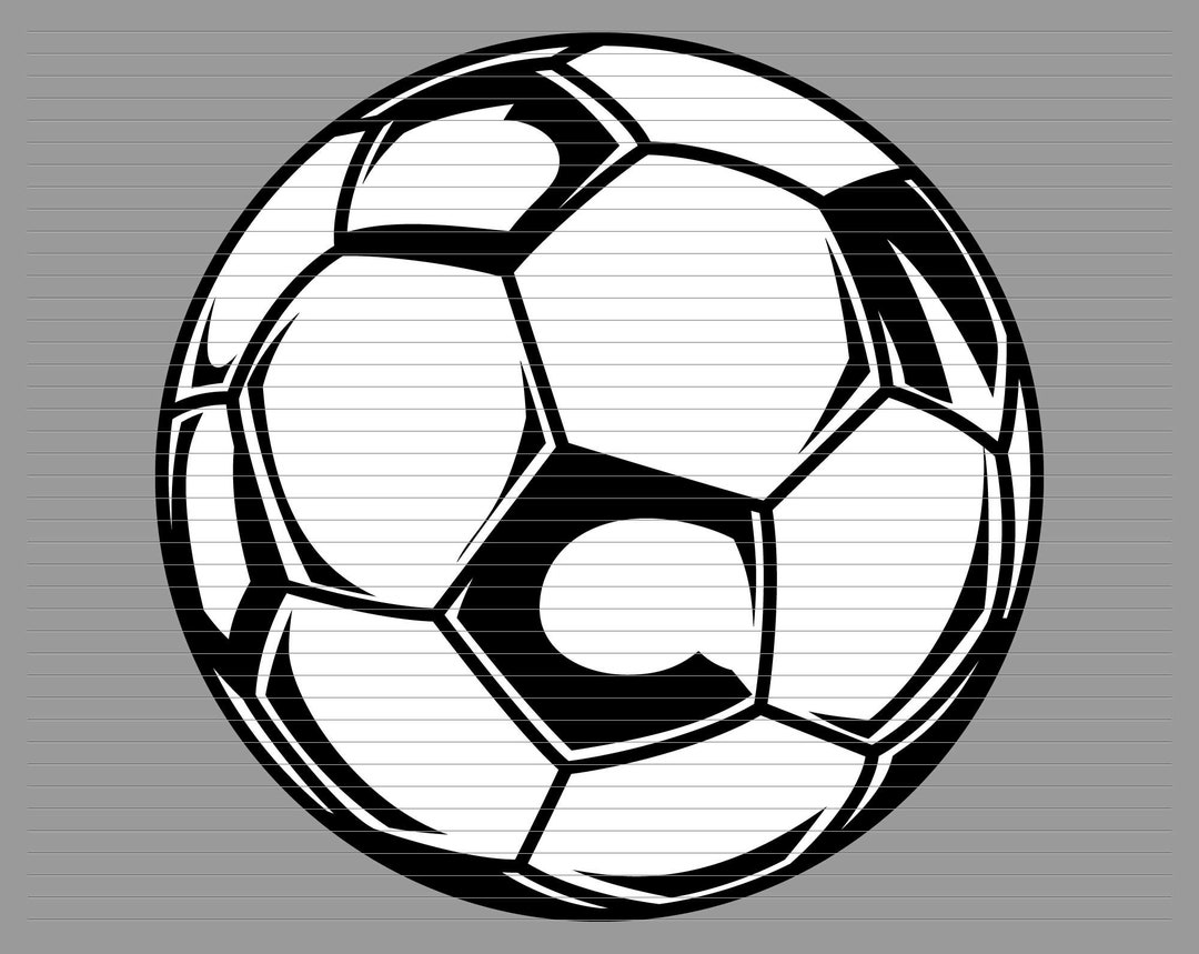 BOLA DE FÚTBOL SVG fútbol clipart fútbol archivo de corte camiseta de ...