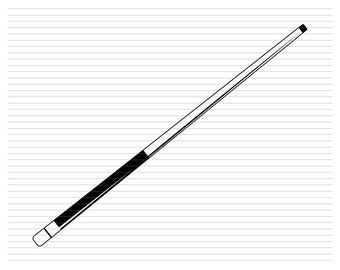 Billiard Stick Clipart Black