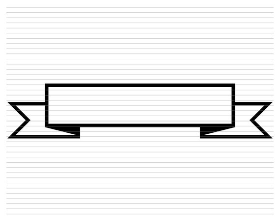 Straight Ribbon Banner