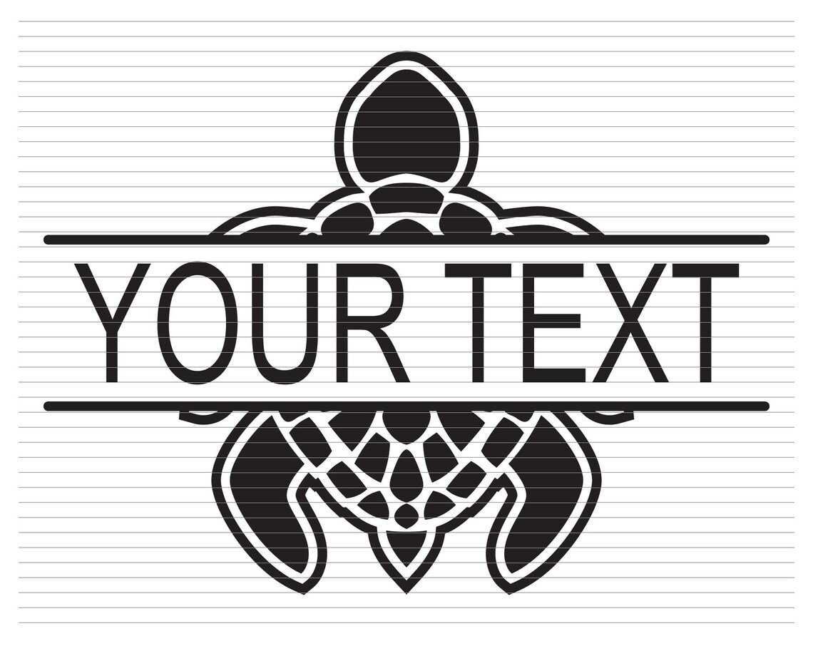 TURTLE SVG Sea Turtle Marine Turtle Tropical Text Turtle Clipart Turtle ...