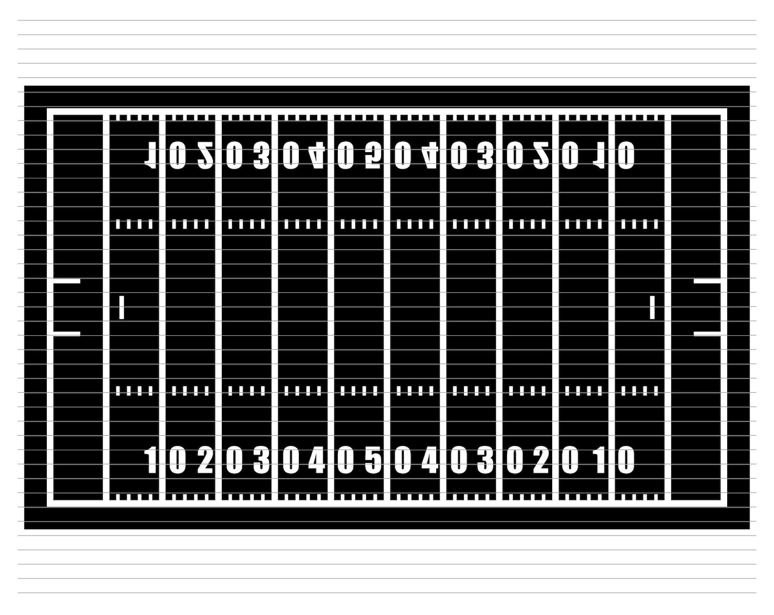 FOOTBALL FIELD SVG Yard Line Football Game Football Clipart Ball Field ...