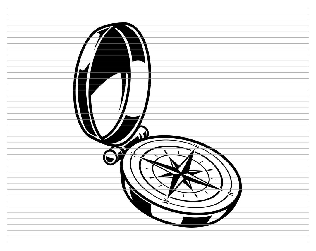 POCKET COMPASS SVG, Nautical Compass, Travel Compass, Compass, Sea ...