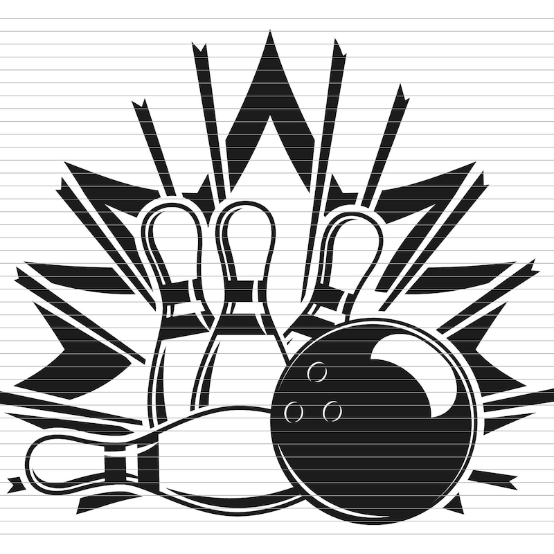 Bowling Svg - Etsy