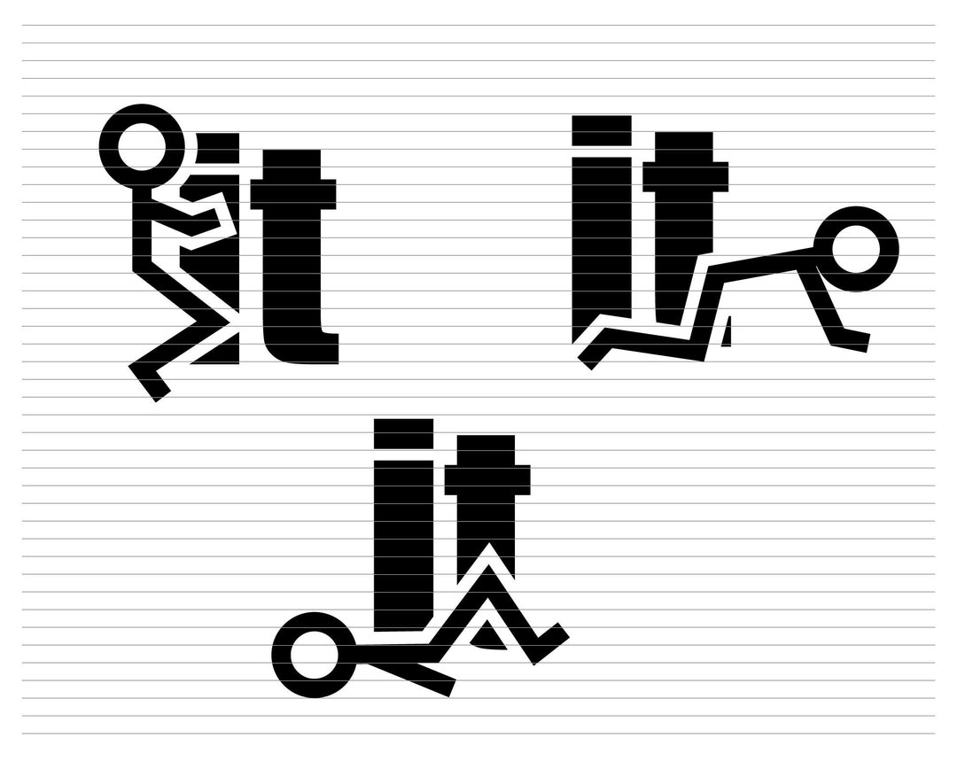 F IT BUNDLE SVG, F It Svg, F It Man, F It Clipart, F It Silhouette, F ...