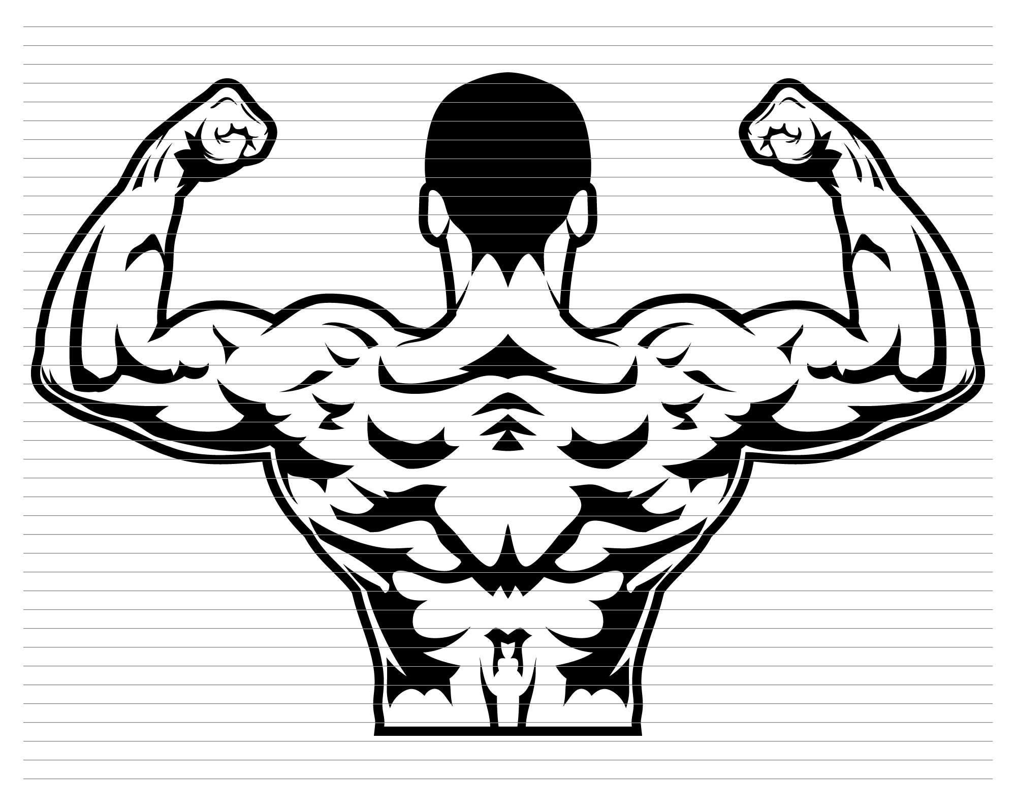 GYM MUSCLE SVG, Back Muscle, Body Building, Bodybuilding, Workout ...