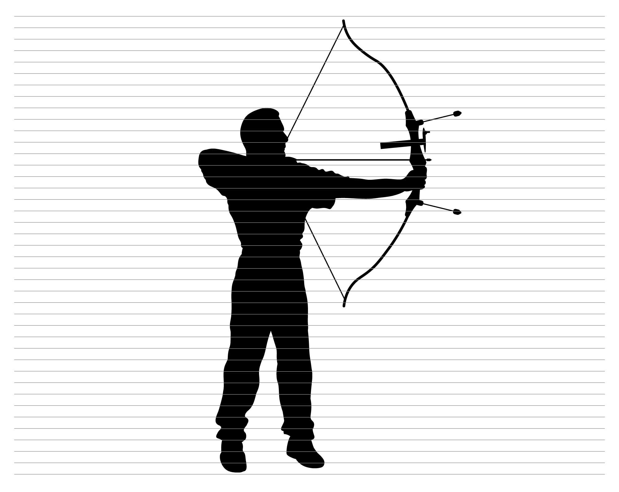 ARCHER SILHOUETTE SVG, Archery, Archer, Aim, Arrow, Archer Clipart ...
