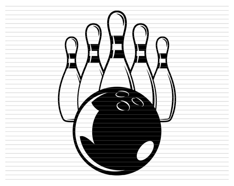 BOWLING SVG Bowling Ball Strike Pins Bowlingtime Bowling Life Team ...