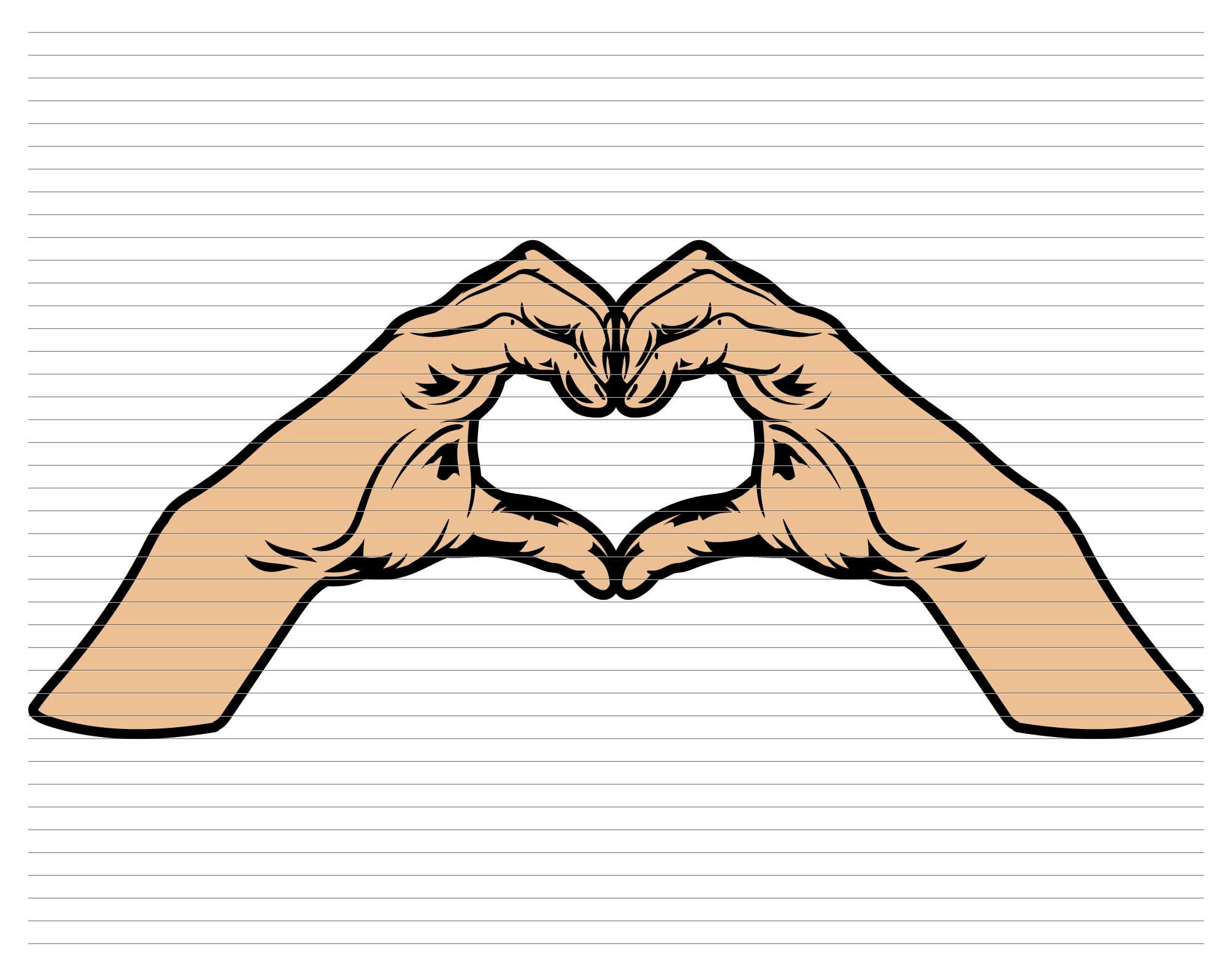 HANDS Making a HEART SVG Heart Gesture Hands Gesture Love Gesture Love ...