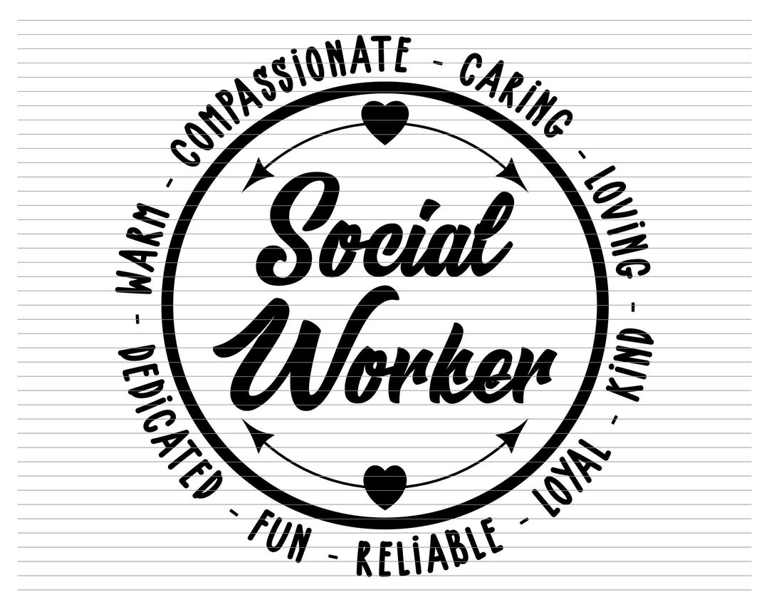 SOCIAL WORKER SVG Social Work Svg Social Service Dedicated Worker Loyal ...