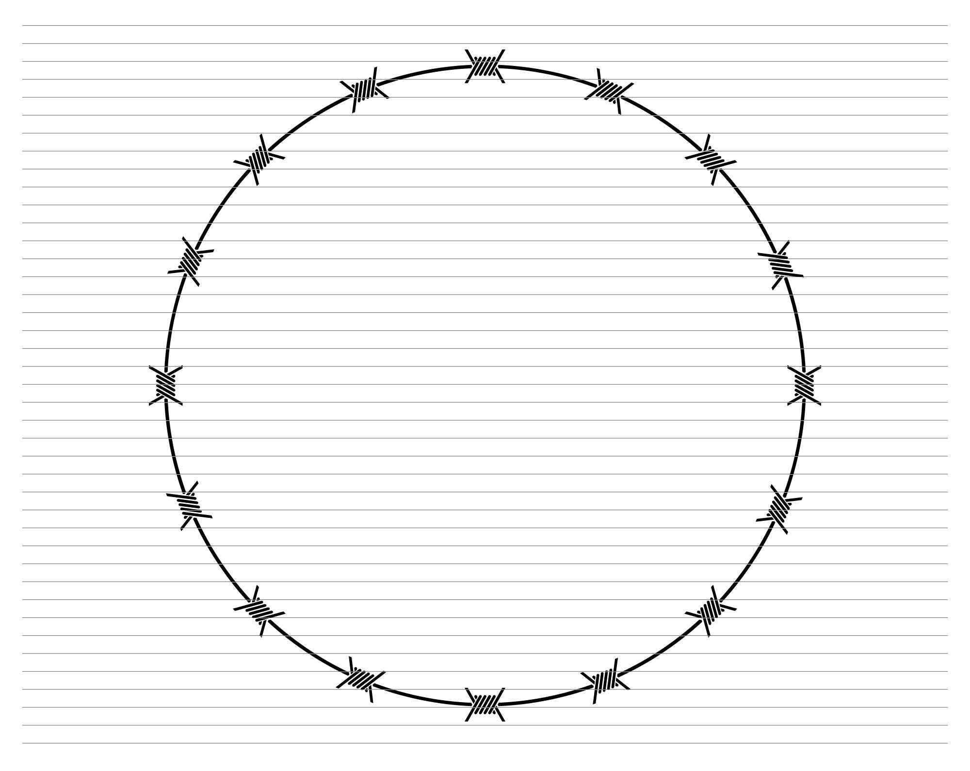 Barbed Wire Circle Svg Barbed Wire Clipart Security Wire Barbed Wire Clip Art Barbed Circle