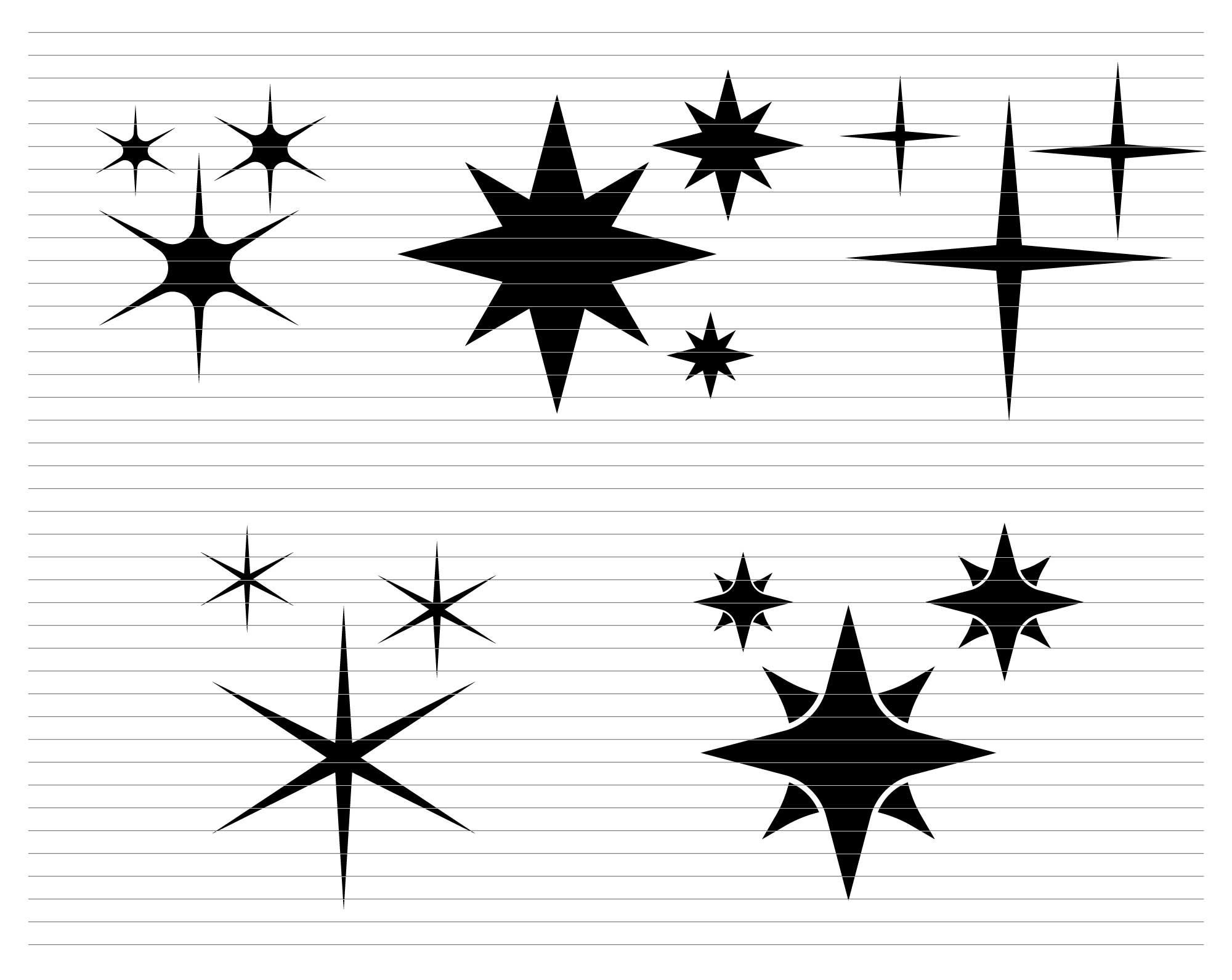 Sparkle Stars, Sparkle Stars Svg, Sparkle Stars Clipart, Sparkle Stars ...